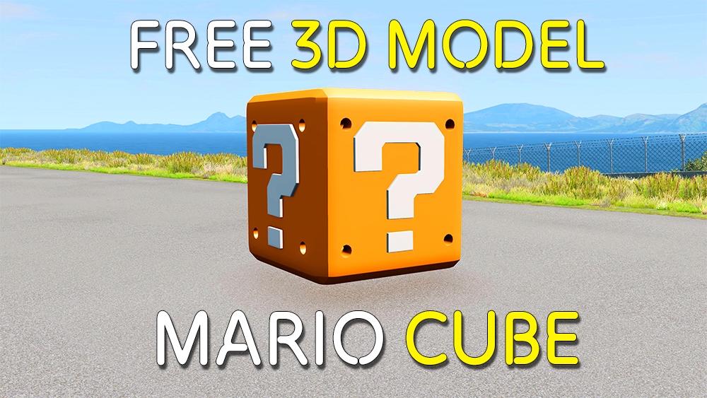 3D Model - Mario Cube with Animation | GipsoCartoon